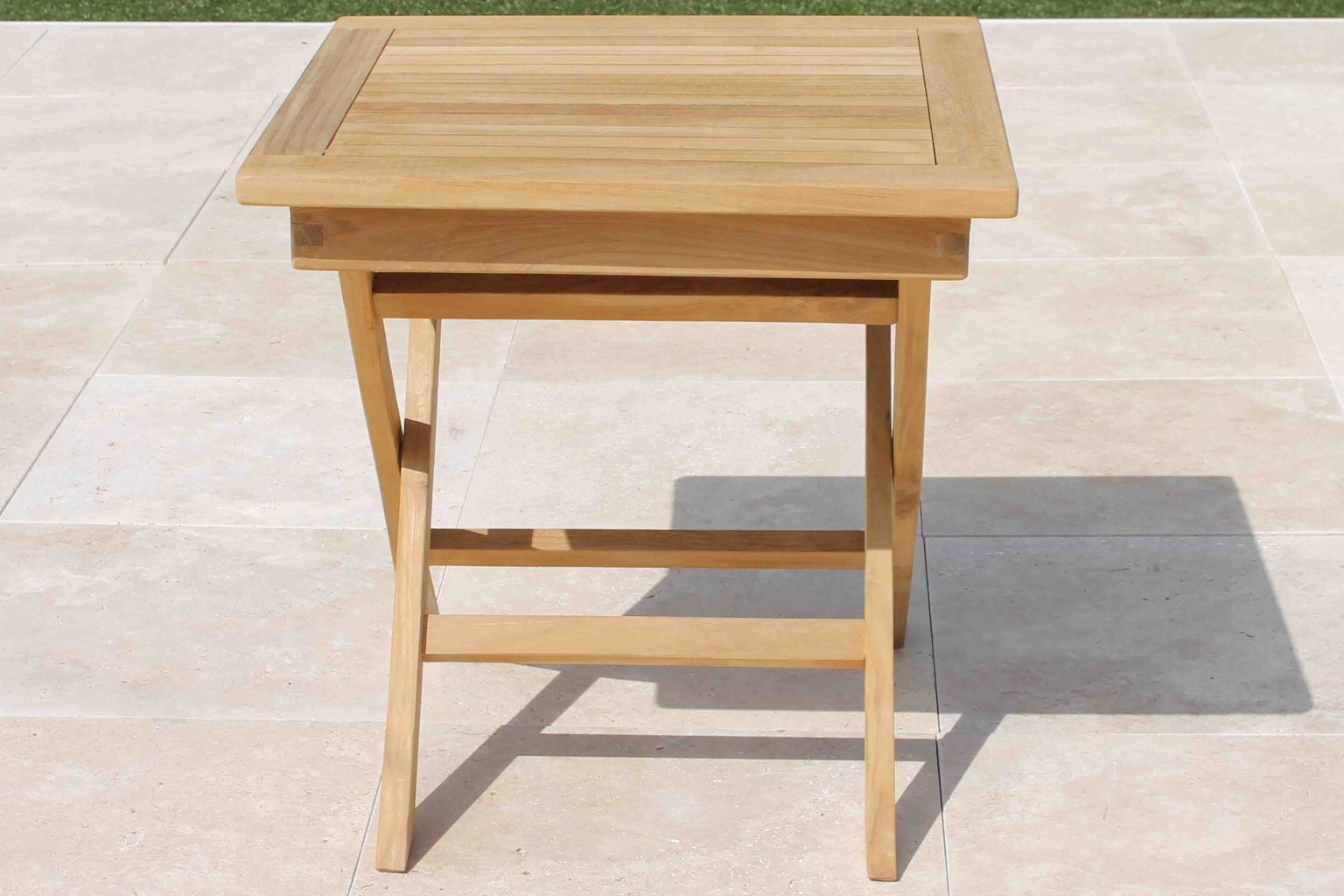 Teak Square Side Table 18in – Oceanic Teak Furniture