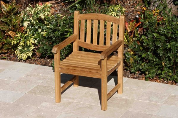 Java Oval Teak Armchair – Oceanic Teak Furniture